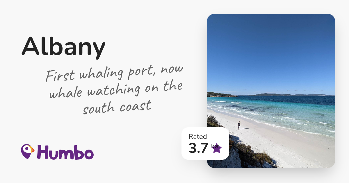 Albany - First whaling port, now whale watching on the south coast
