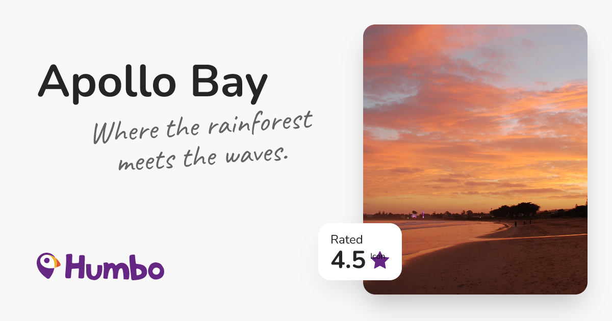 Apollo Bay - Where the rainforest meets the waves.