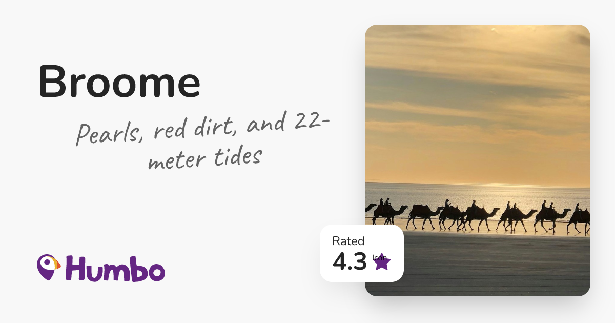 Broome - Pearls, red dirt, and 22-meter tides