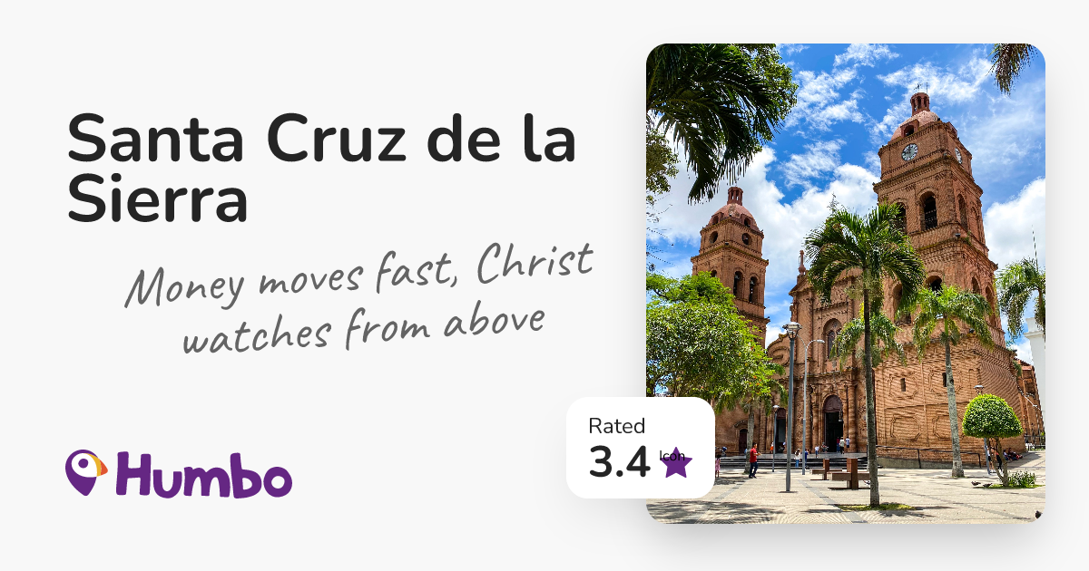 Santa Cruz de la Sierra - Money moves fast, Christ watches from above