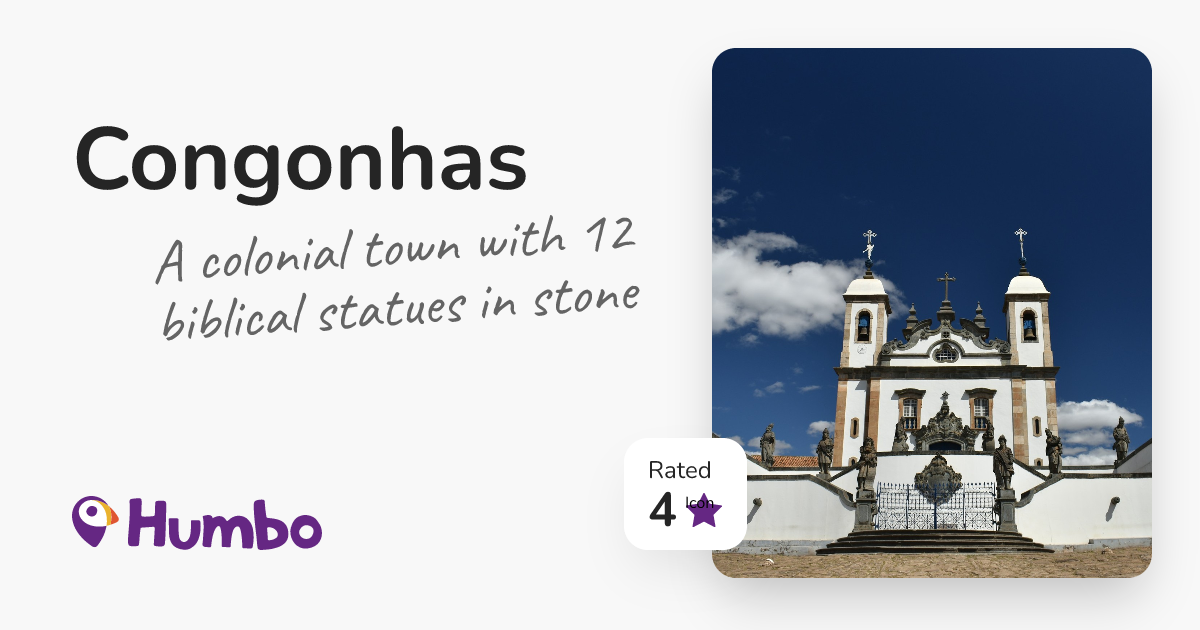 Congonhas - A colonial town with 12 biblical statues in stone
