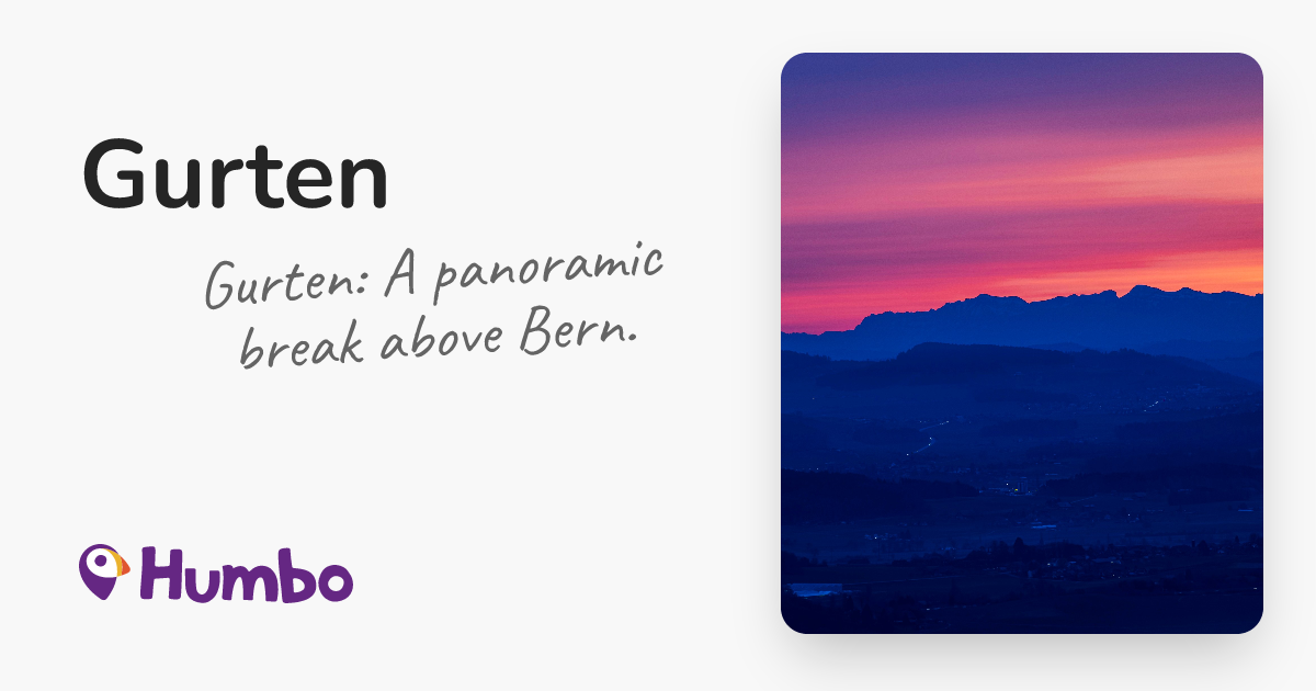 Gurten - Gurten: A panoramic break above Bern.