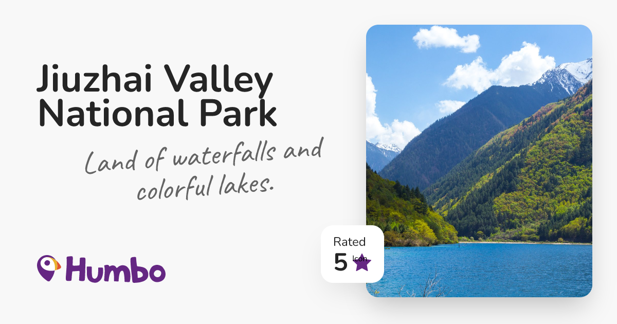Jiuzhai Valley National Park - Land of waterfalls and colorful lakes.