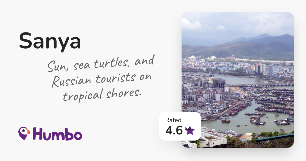 Sanya - Sun, sea turtles, and Russian tourists on tropical shores.