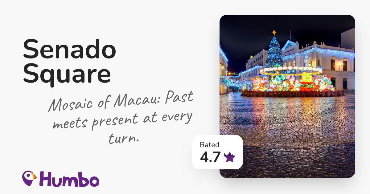 Senado Square - Mosaic of Macau: Past meets present at every turn.