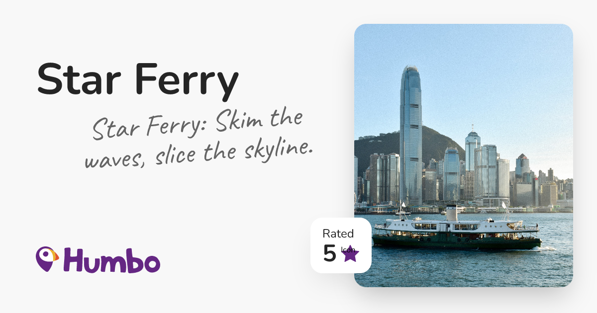 Star Ferry - Star Ferry: Skim the waves, slice the skyline.