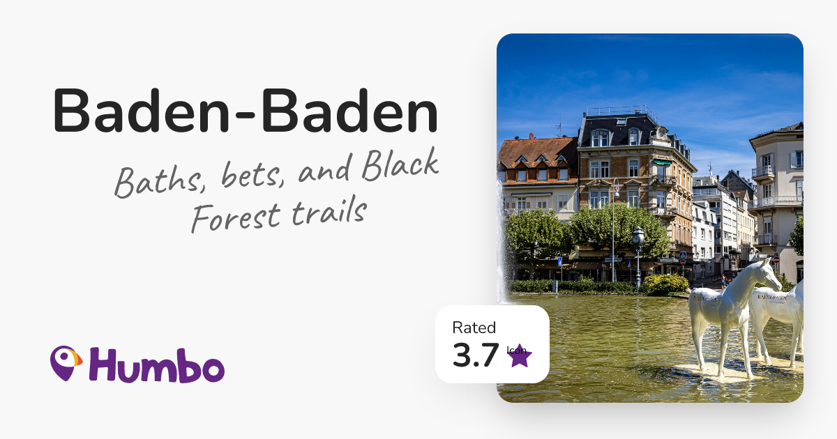 Baden-Baden - Baths, bets, and Black Forest trails