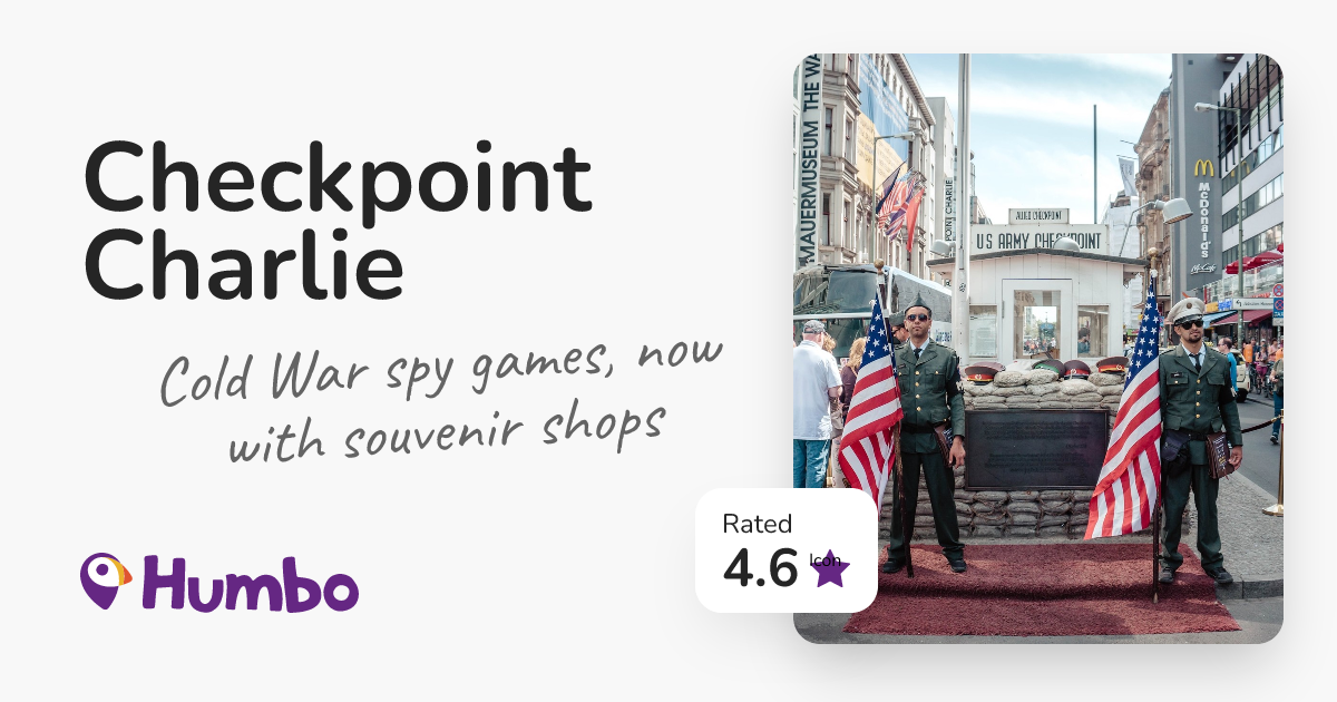 Checkpoint Charlie - Cold War spy games, now with souvenir shops