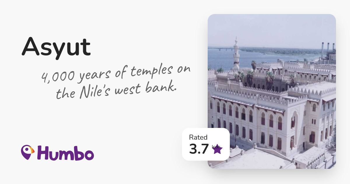 Asyut - 4,000 years of temples on the Nile's west bank.