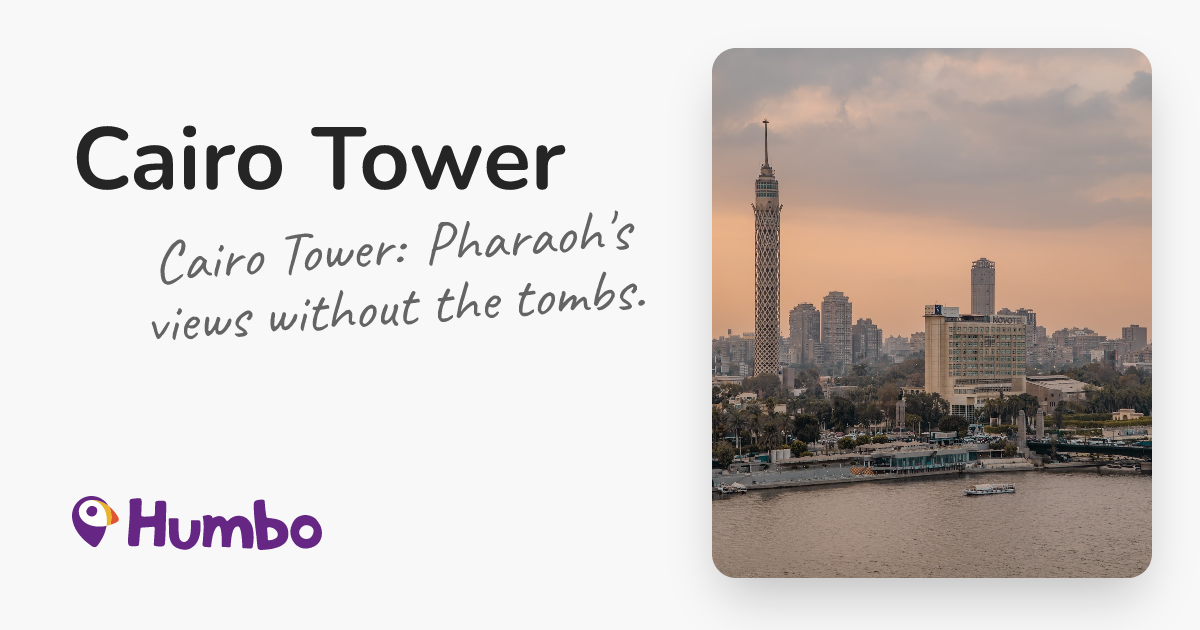 Cairo Tower - Cairo Tower: Pharaoh's views without the tombs.