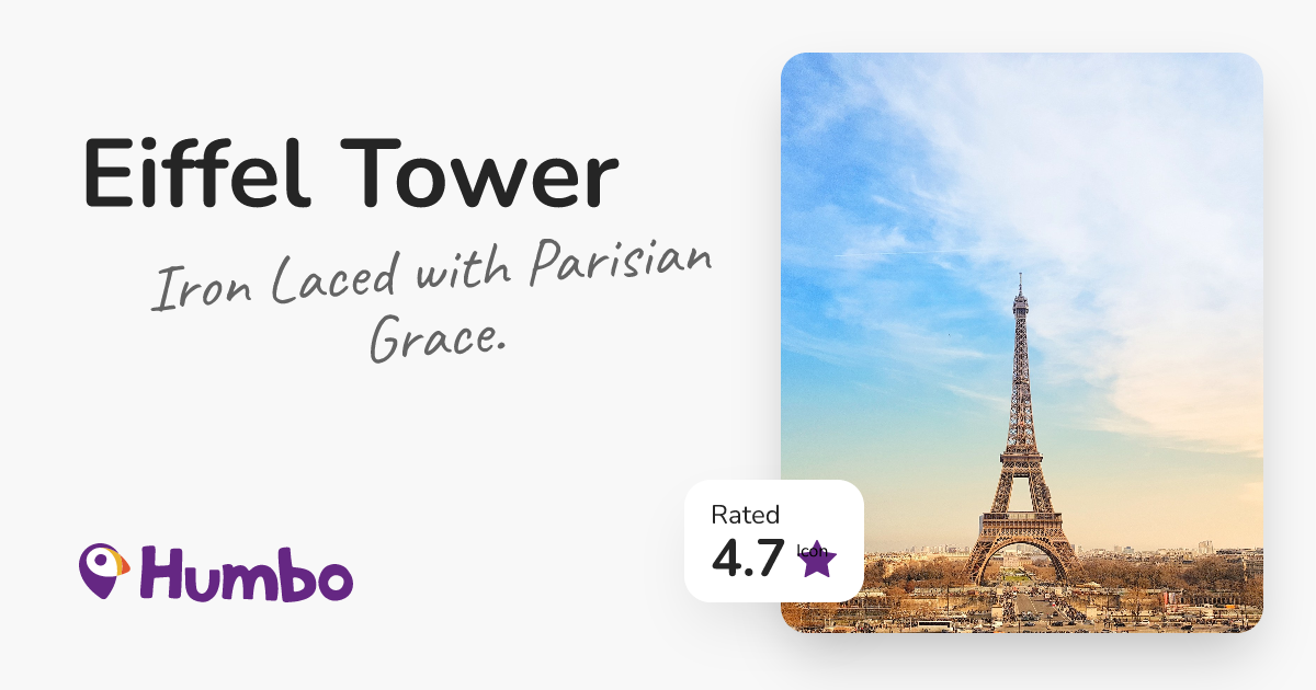 Eiffel Tower - Iron Laced with Parisian Grace.