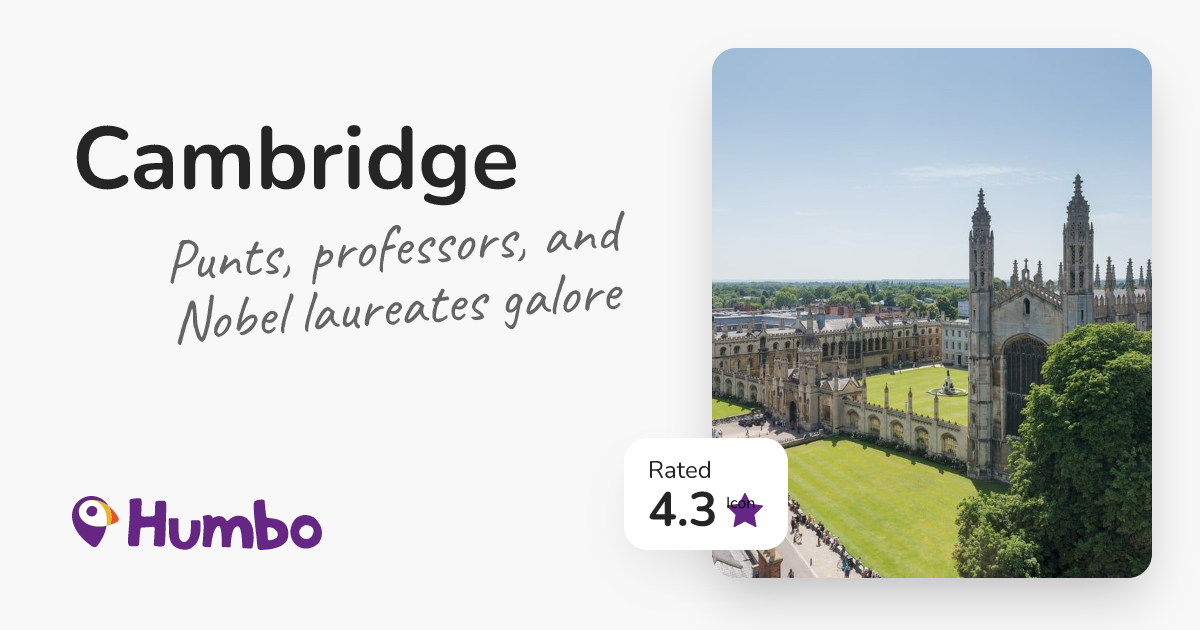 Cambridge - Punts, professors, and Nobel laureates galore
