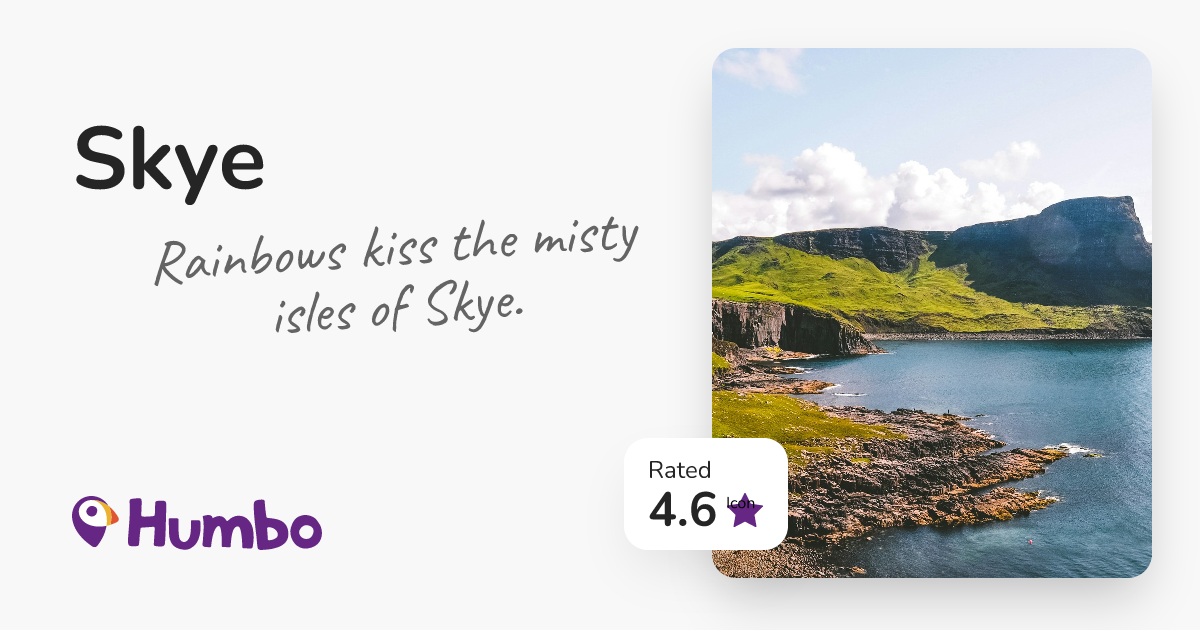 Skye - Rainbows kiss the misty isles of Skye.