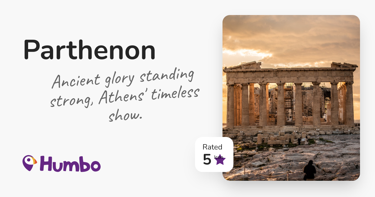 Parthenon - Ancient glory standing strong, Athens' timeless show.