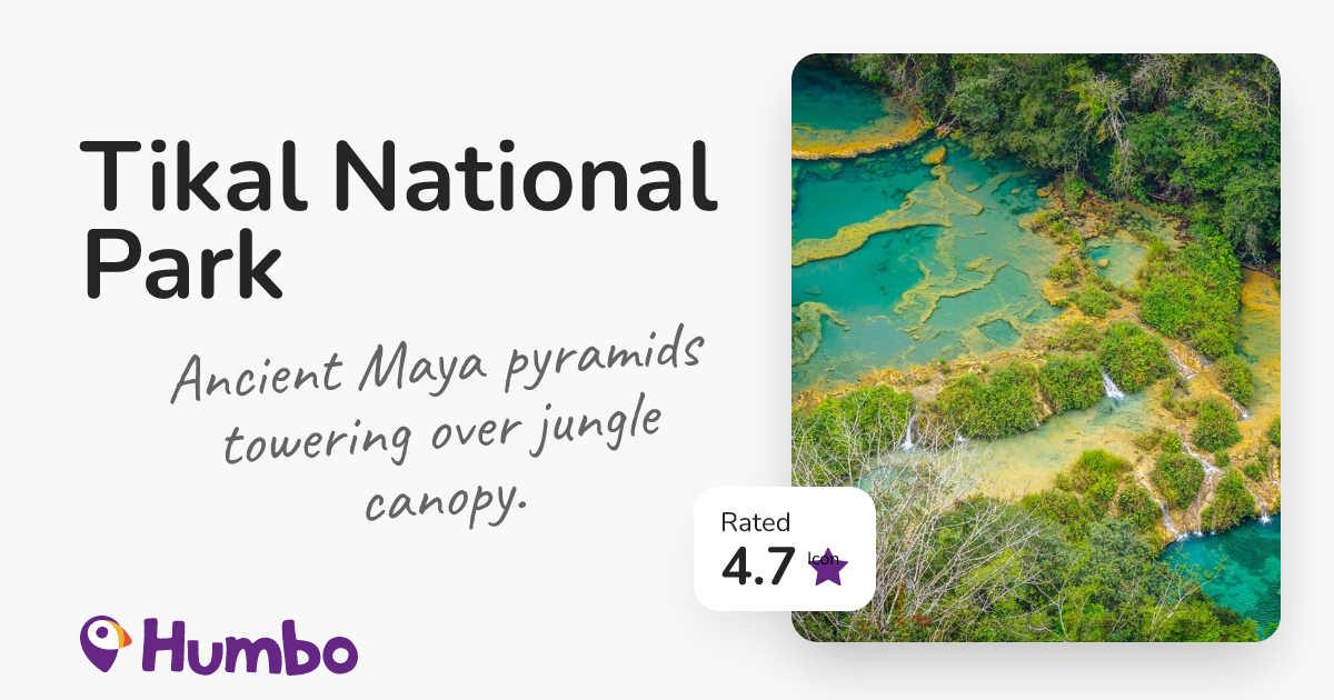 Tikal National Park - Ancient Maya pyramids towering over jungle canopy.