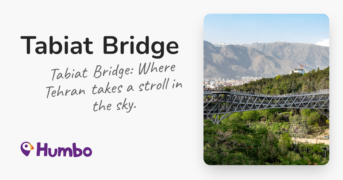 Tabiat Bridge - Tabiat Bridge: Where Tehran takes a stroll in the sky.