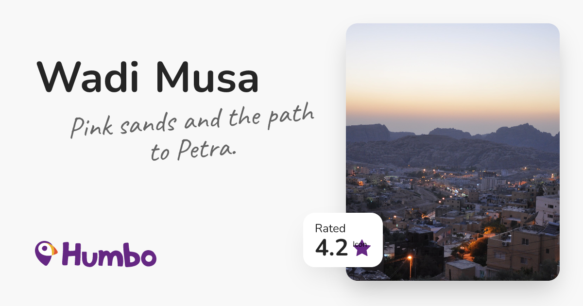 Wadi Musa - Pink sands and the path to Petra.