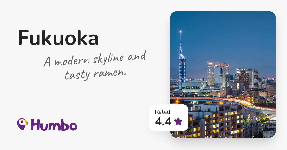 Fukuoka - A modern skyline and tasty ramen.