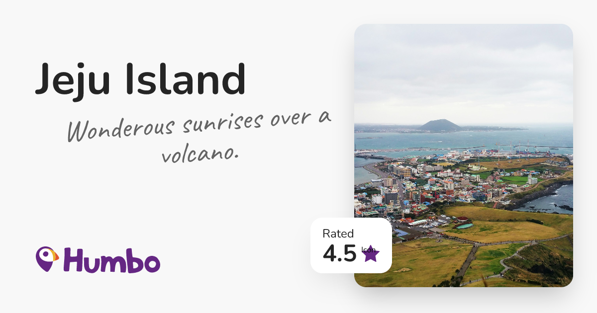 Jeju Island - Wonderous sunrises over a volcano.