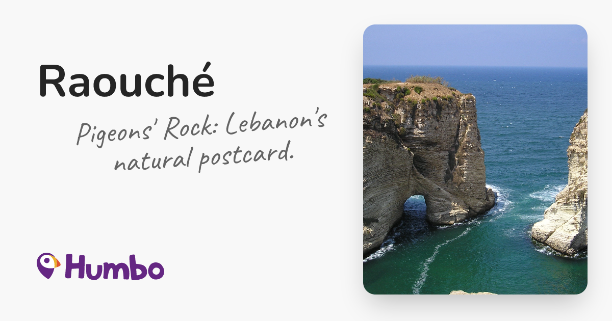 Raouché - Pigeons' Rock: Lebanon's natural postcard.