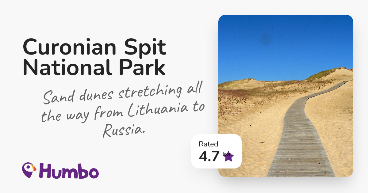 Curonian Spit National Park - Sand dunes stretching all the way from ...