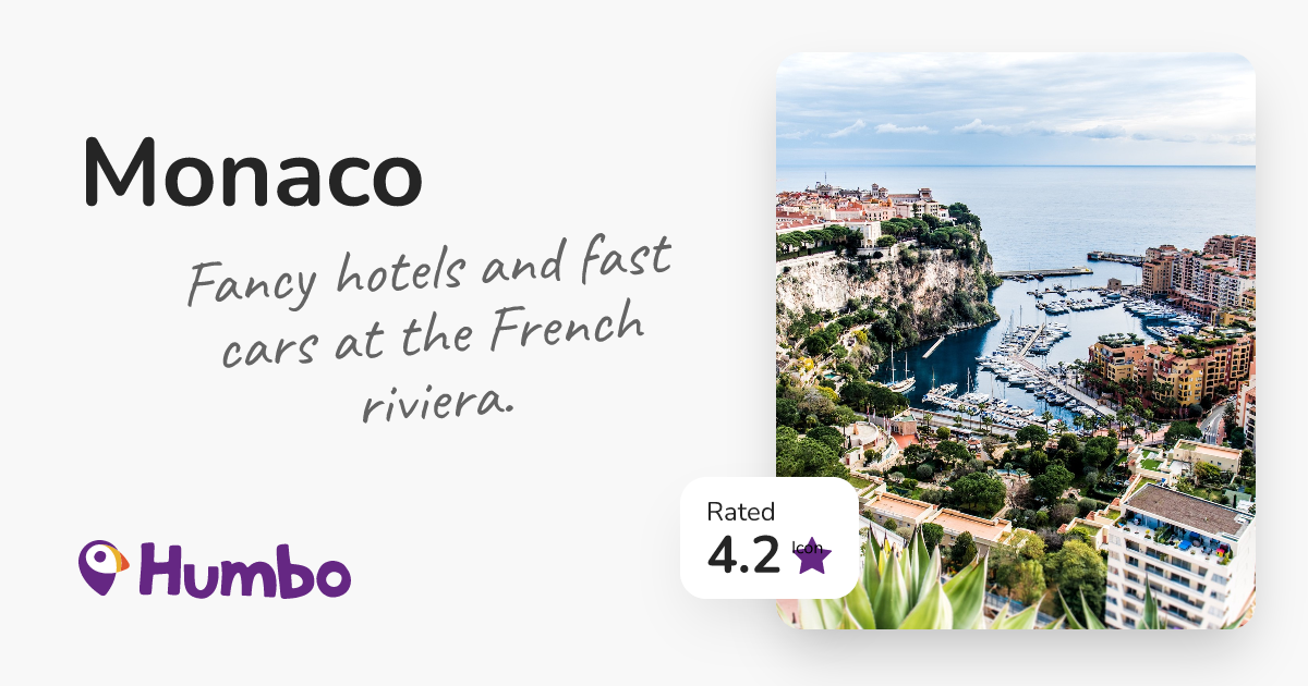 Monaco - Fancy hotels and fast cars at the French riviera.