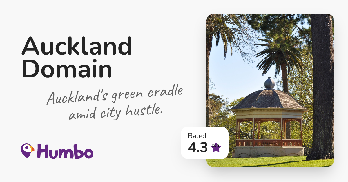 Auckland Domain - Auckland's green cradle amid city hustle.