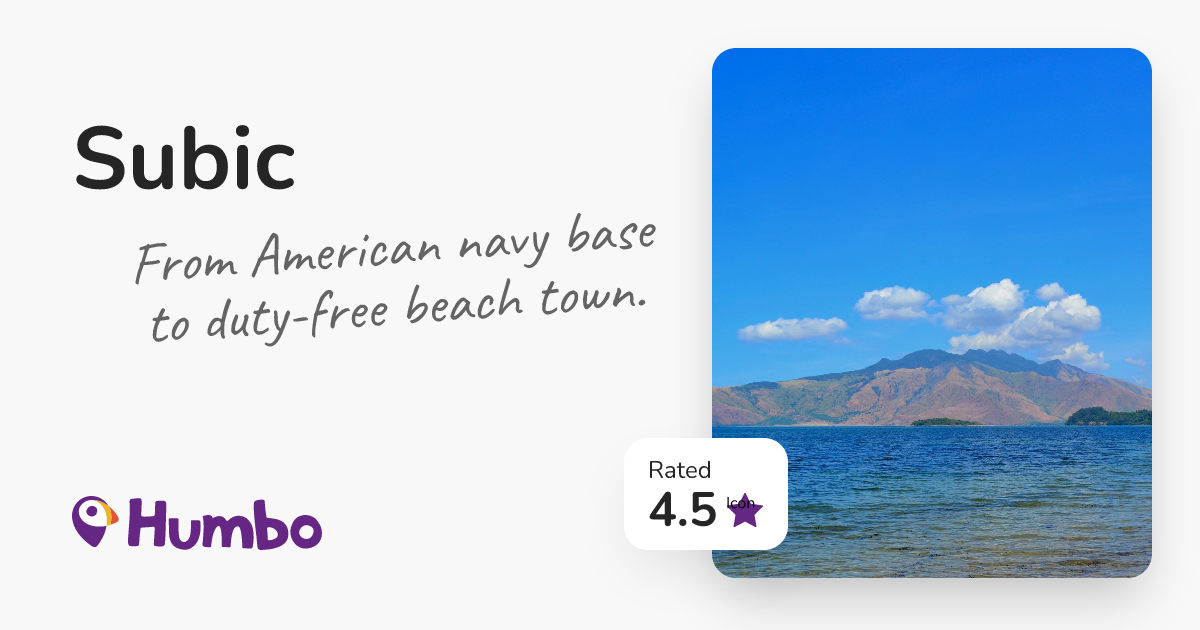 Subic - From American navy base to duty-free beach town.