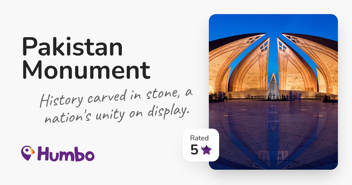 Pakistan Monument - History carved in stone, a nation's unity on display.