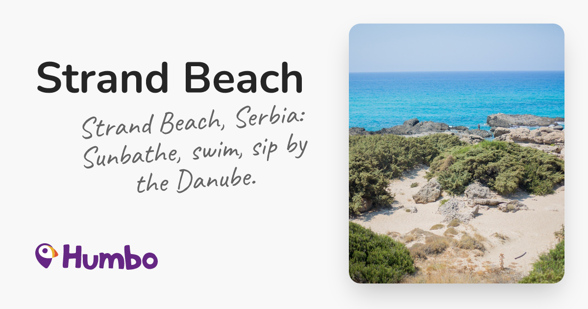 Strand Beach - Strand Beach, Serbia: Sunbathe, swim, sip by the Danube.