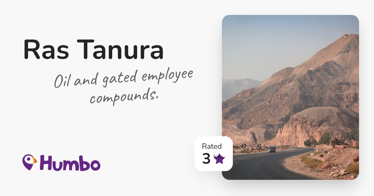 Ras Tanura - Oil and gated employee compounds.