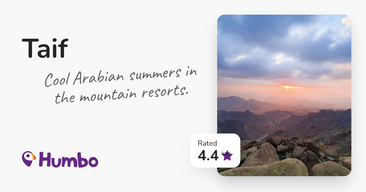 Taif - Cool Arabian summers in the mountain resorts.