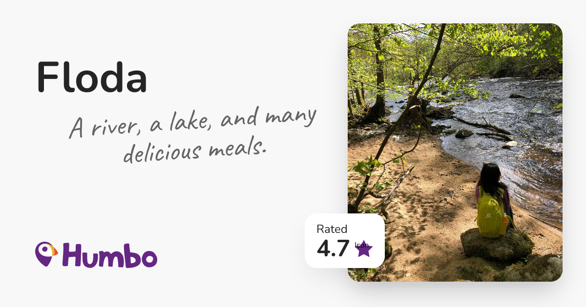 Floda - A river, a lake, and many delicious meals.