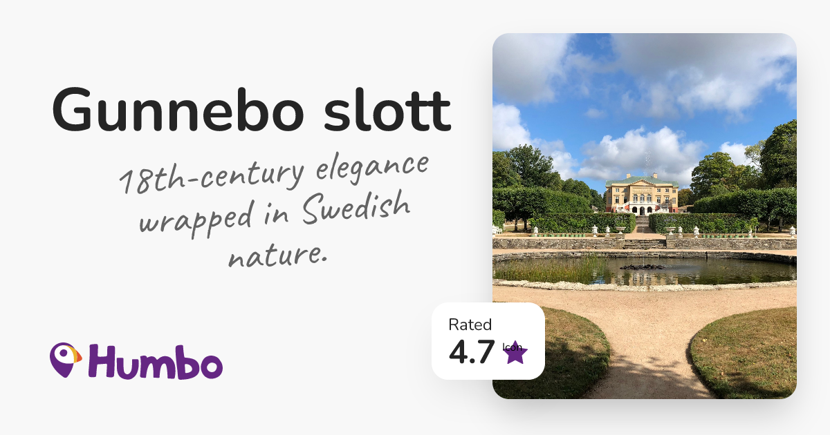 Gunnebo slott - 18th-century elegance wrapped in Swedish nature.