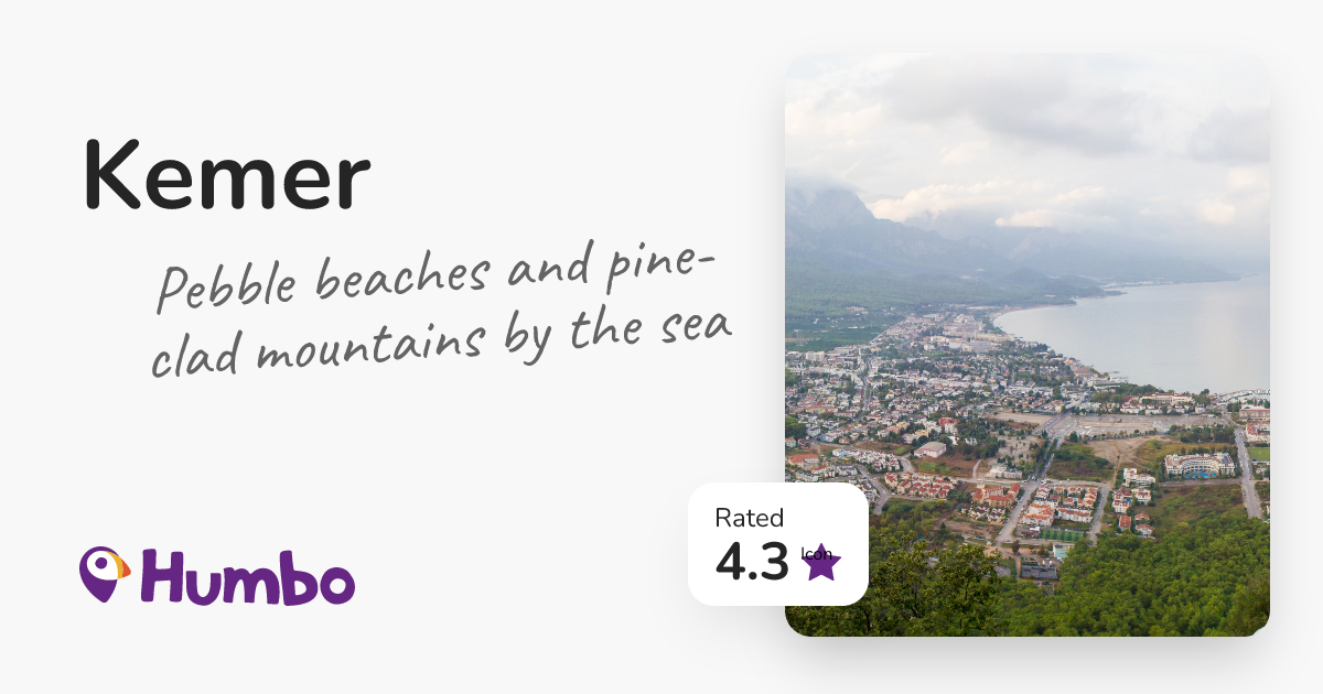 Kemer - Pebble beaches and pine-clad mountains by the sea