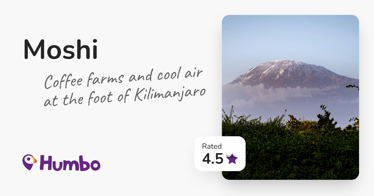 Moshi - Coffee farms and cool air at the foot of Kilimanjaro