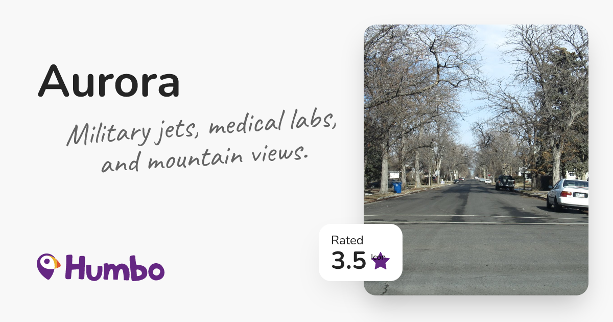 Aurora - Military jets, medical labs, and mountain views.