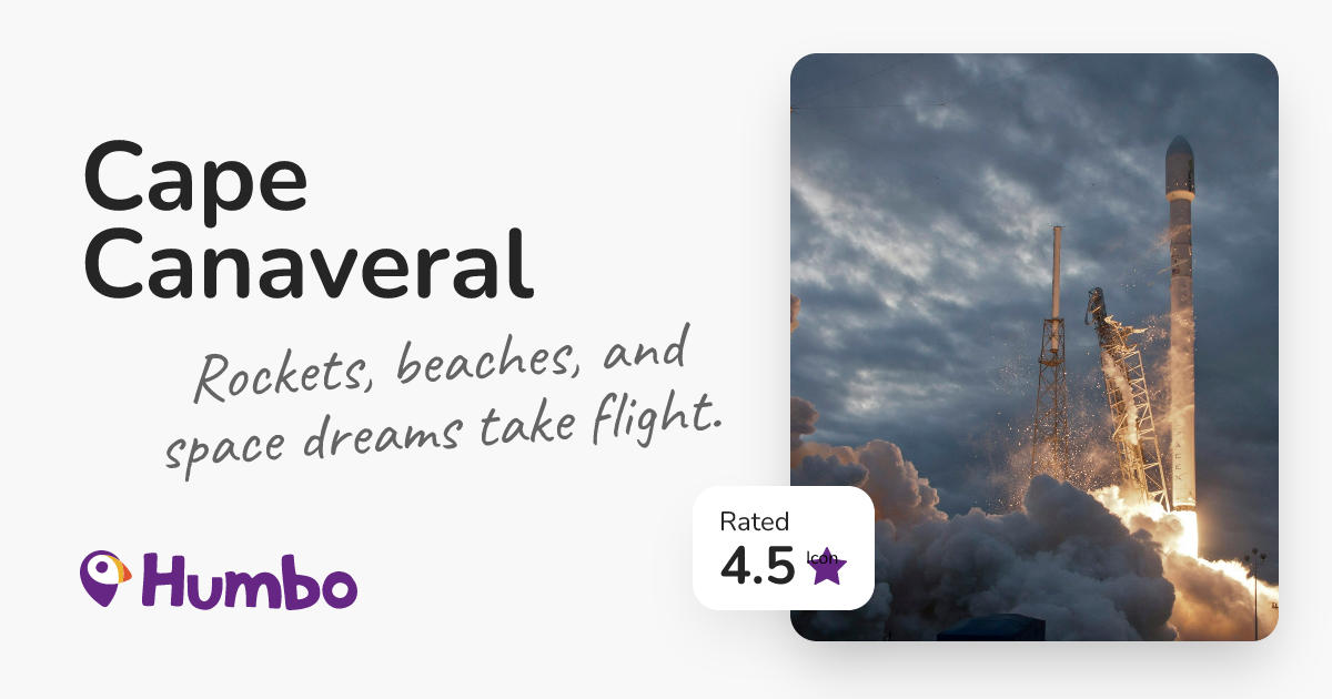 Cape Canaveral - Rockets, beaches, and space dreams take flight.