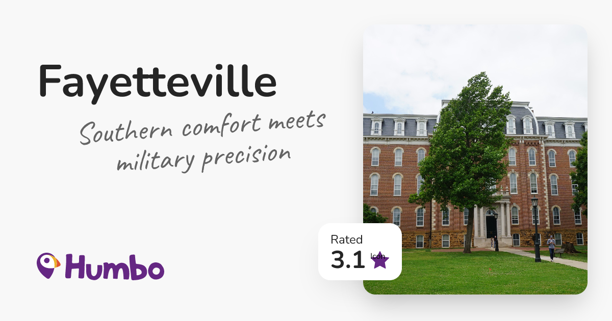 Fayetteville - Southern comfort meets military precision