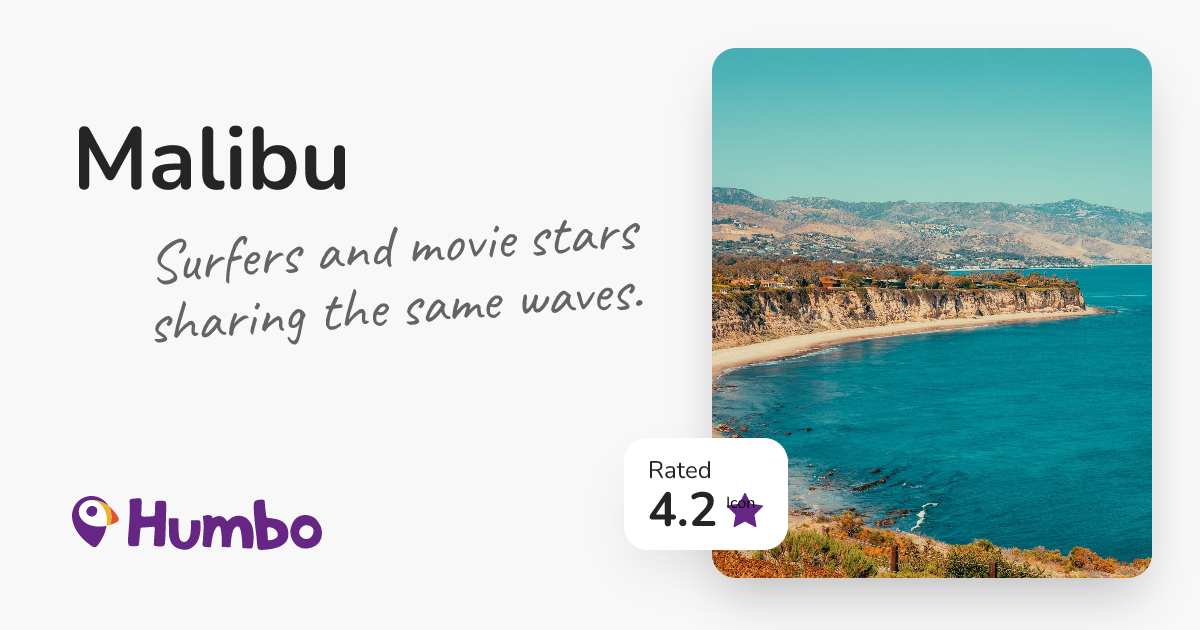 Malibu - Surfers and movie stars sharing the same waves.