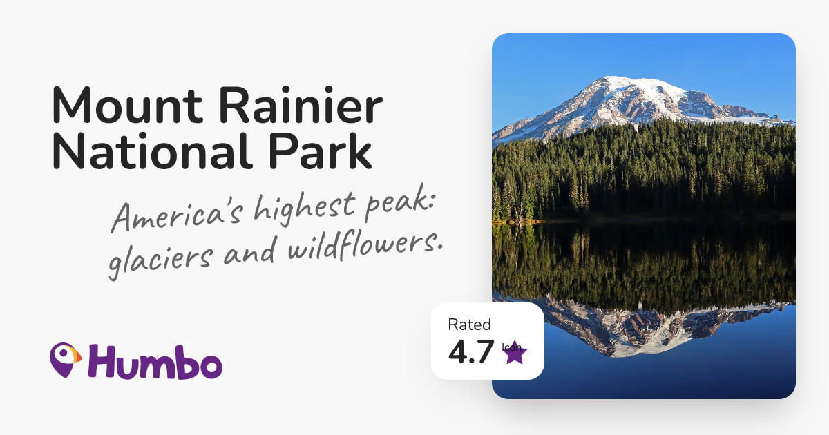 Mount Rainier National Park - America's highest peak: glaciers and ...