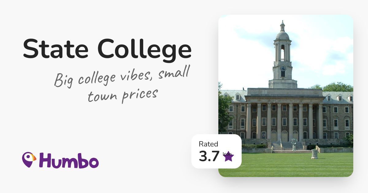 State College - Big college vibes, small town prices