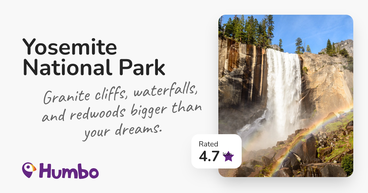 Yosemite National Park - Granite cliffs, waterfalls, and redwoods ...