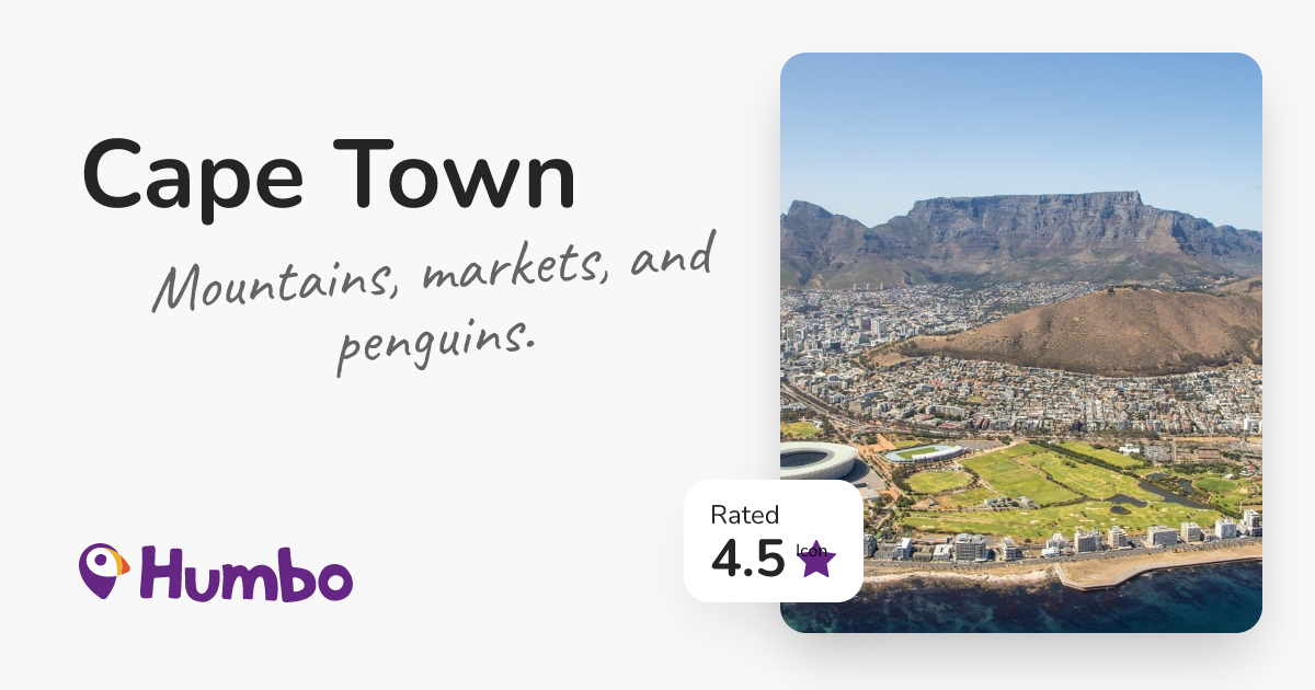 Cape Town - Mountains, markets, and penguins.