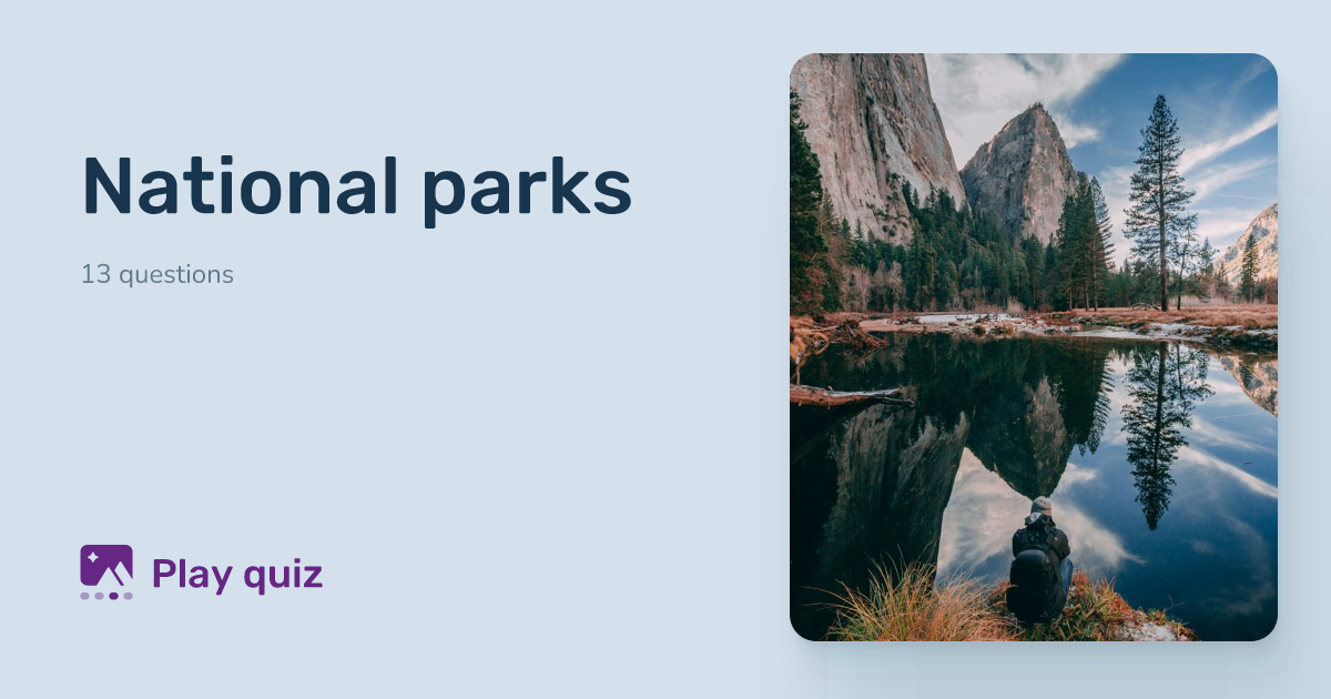National parks - Quiz by Uyen